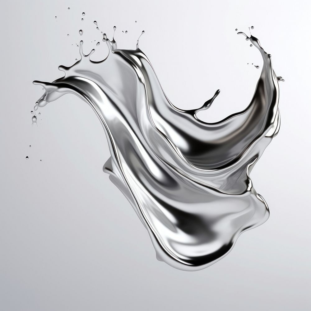 Silver liquid splash abstract art | Free Photo - rawpixel