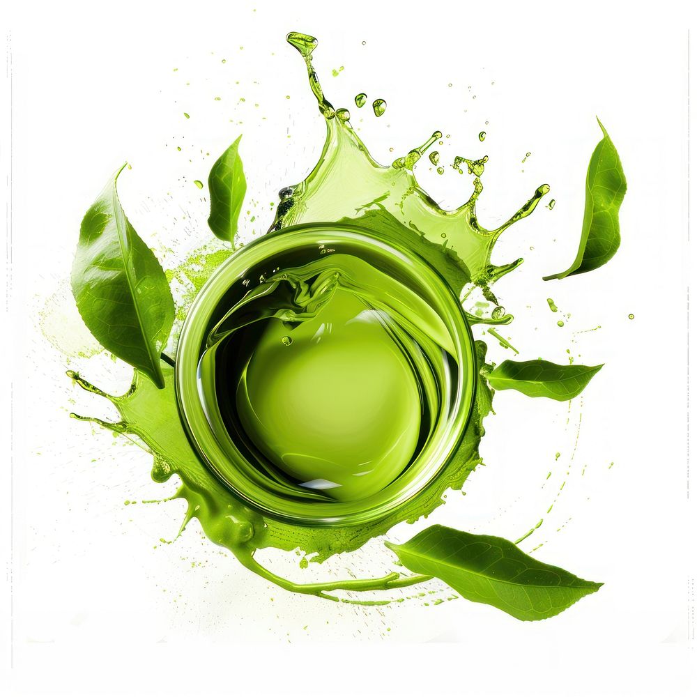 Exploding green tea leaves drink | Free Photo - rawpixel