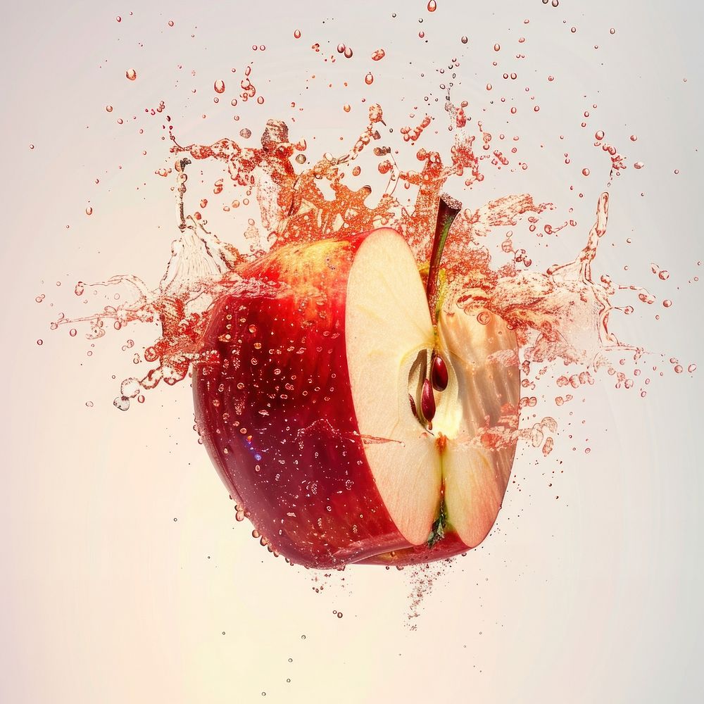 Apple explosion food fruit photography. | Free Photo - rawpixel