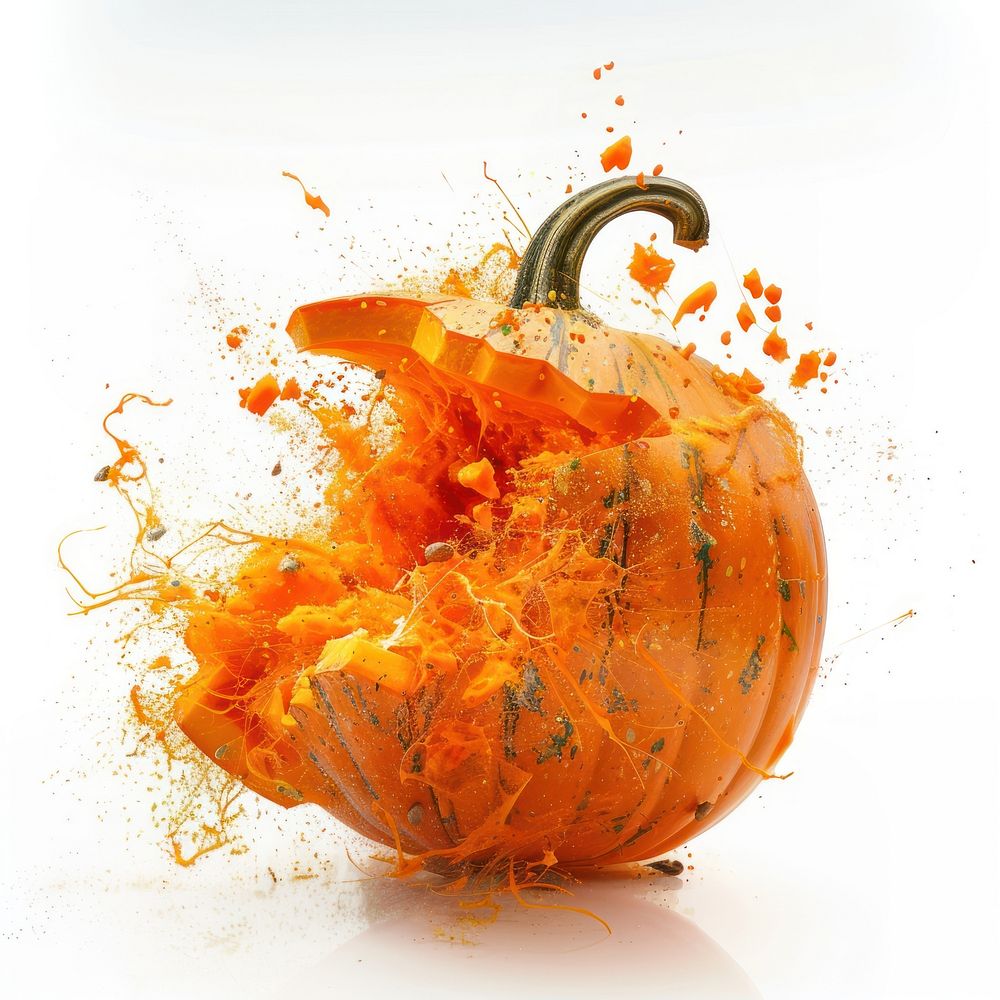 Pumpkin explosion exploding food decoration. | Free Photo - rawpixel