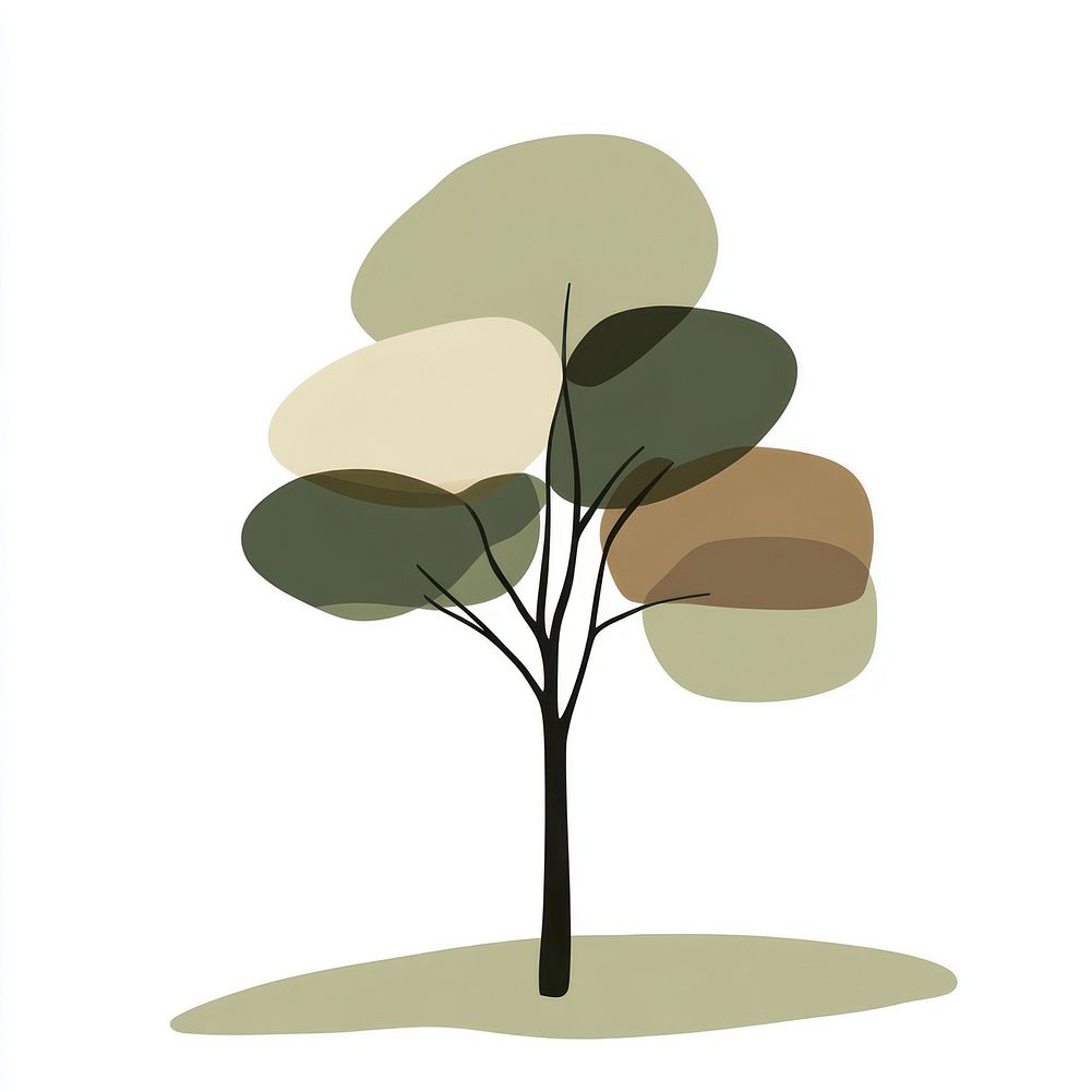 Cartoon tree illustration abstract modern. | Free Photo Illustration ...