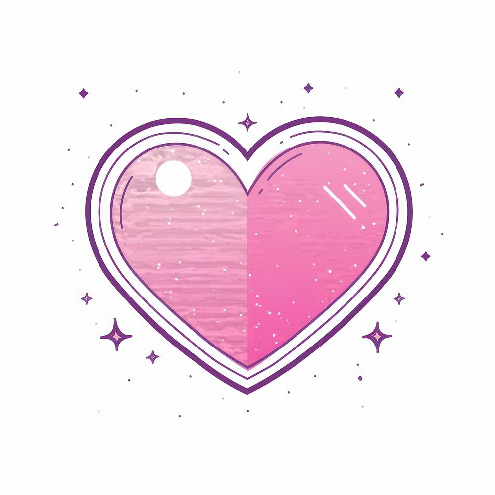 Heart sparkles vector design. | Free Photo Illustration - rawpixel