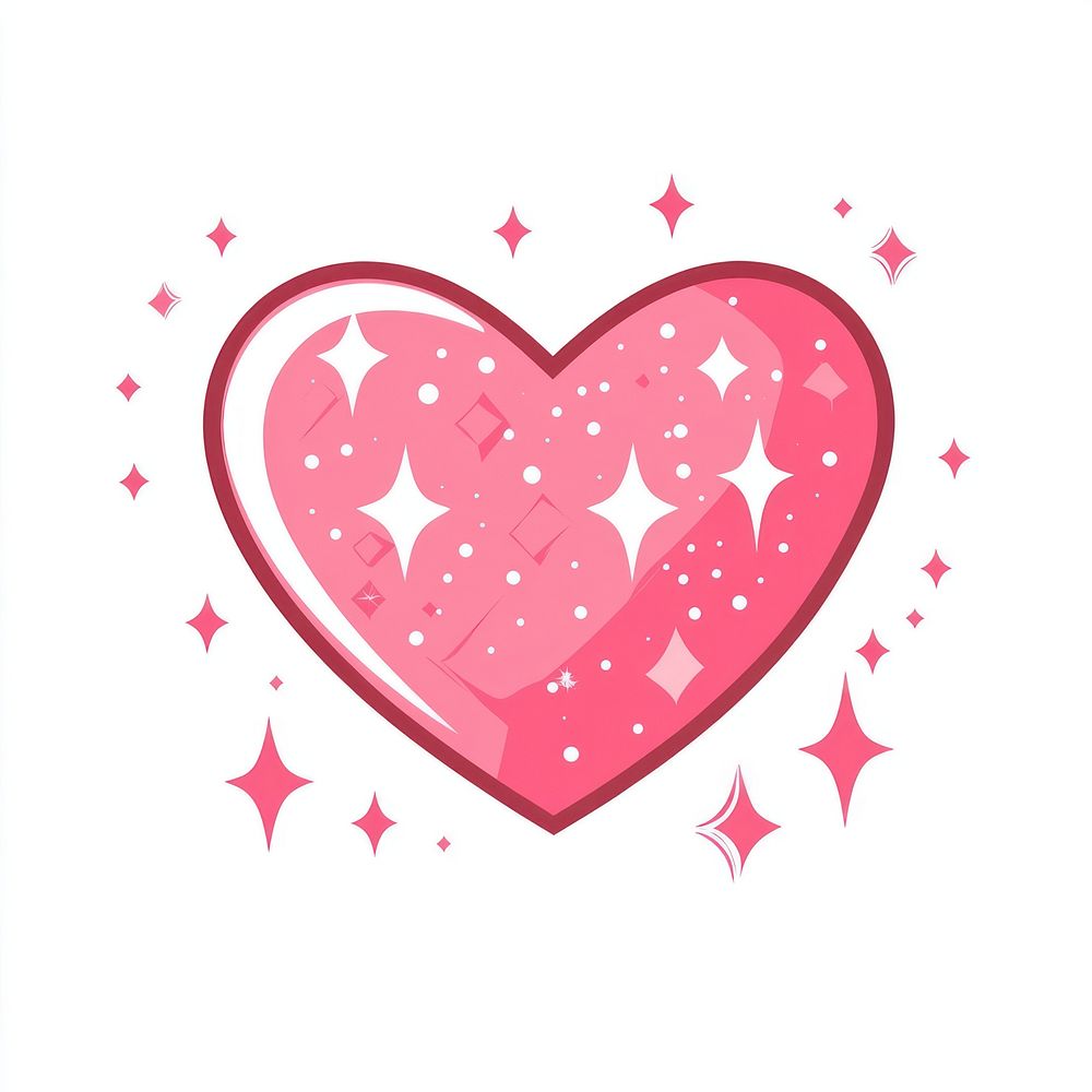 Heart design pink cute. | Free Photo Illustration - rawpixel