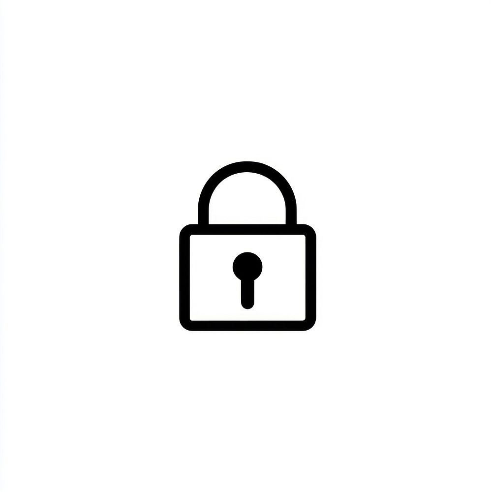 lock icon illustration minimalist dynamite. | Free Photo Illustration ...