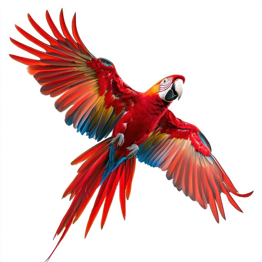 flying red macaw bird photography | Free Photo - rawpixel