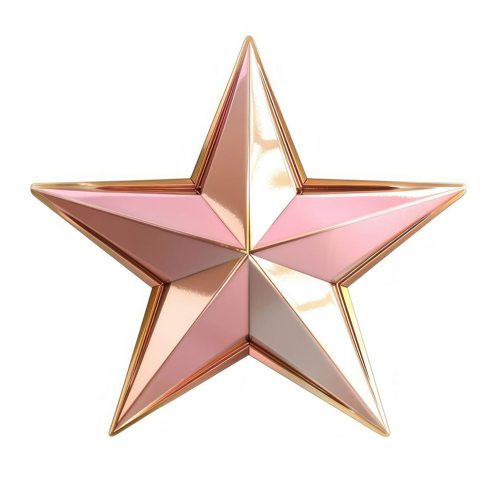 Christmas pink gold star illustration | Free Photo Illustration - rawpixel