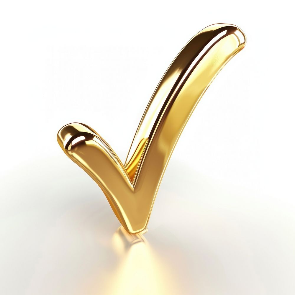 Golden checkmark symbol illustration | Free Photo Illustration - rawpixel