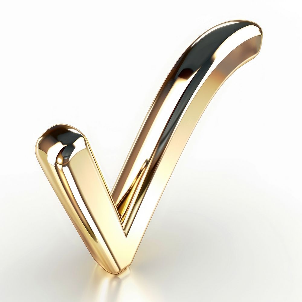 Golden checkmark symbol illustration | Free Photo Illustration - rawpixel