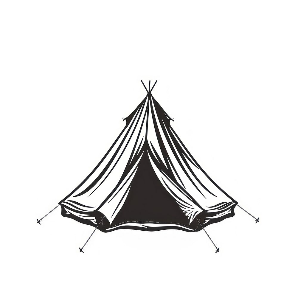 Vintage camping tent illustration art | Free Photo Illustration - rawpixel