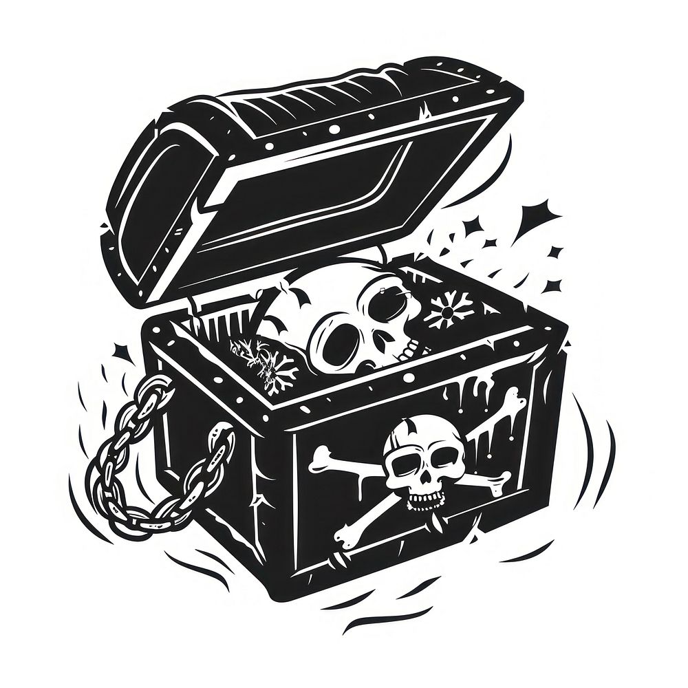 Pirate treasure chest illustration | Free Photo Illustration - rawpixel