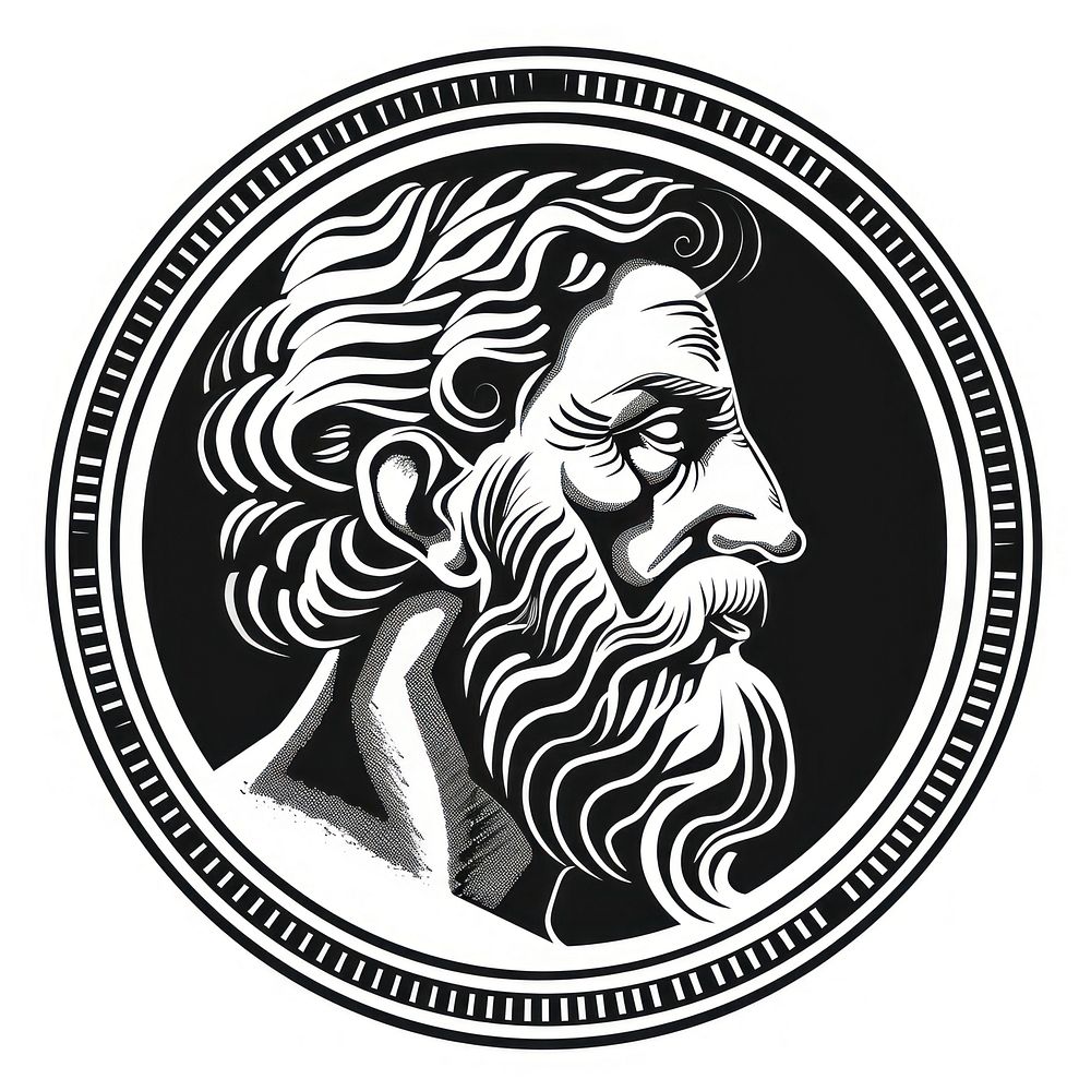 Ancient philosopher profile illustration | Free Photo Illustration ...