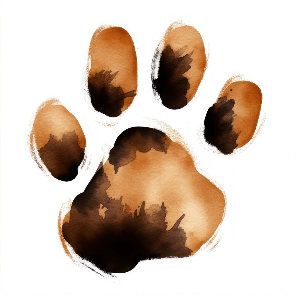 Artistic animal paw print illustration | Free Photo Illustration - rawpixel
