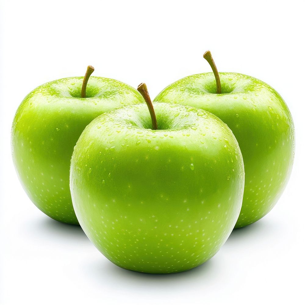 3 green apples fruit food | Free Photo - rawpixel