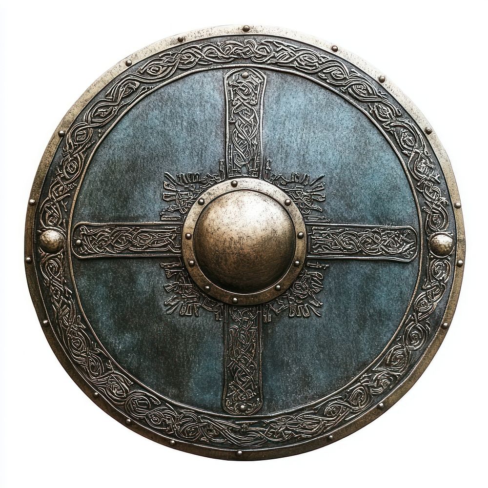 Medieval ornate metal round shield | Free Photo - rawpixel