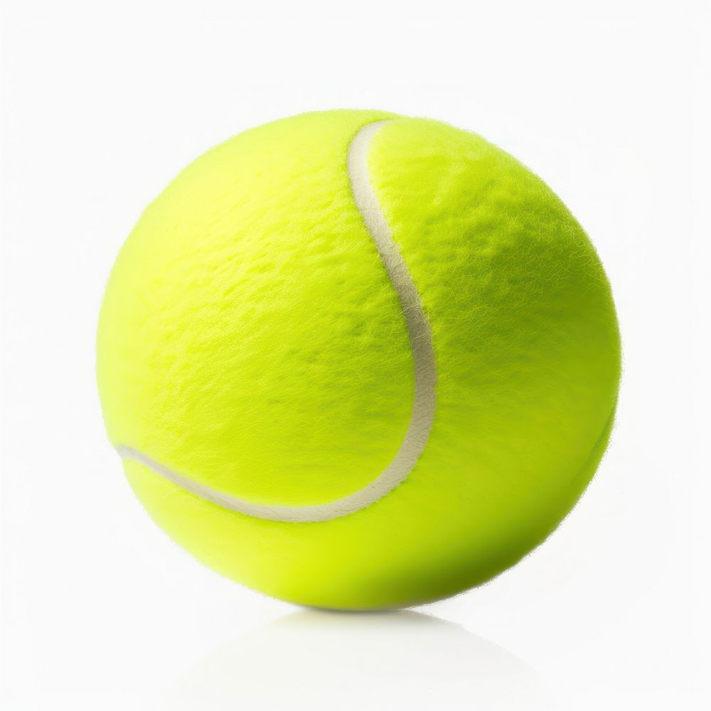 Bright yellow tennis ball isolated | Free Photo - rawpixel