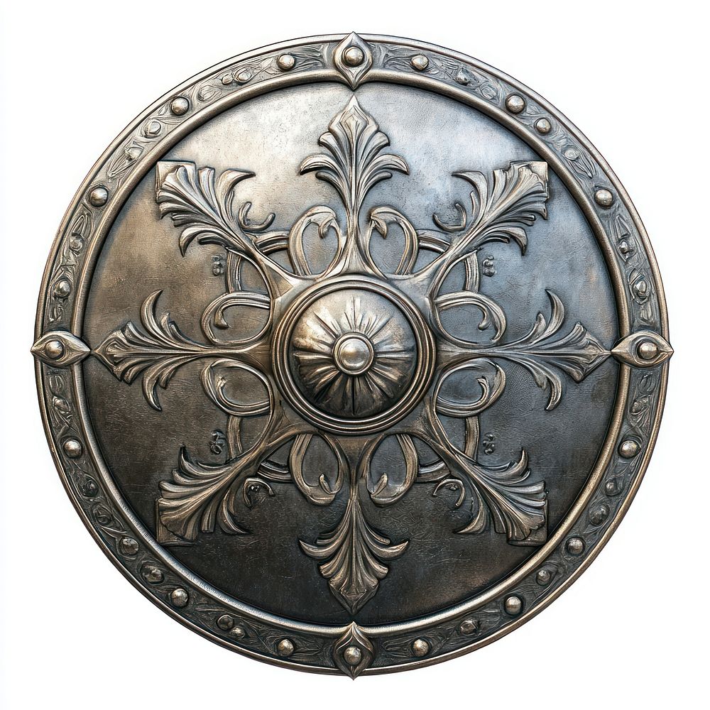 Ornate medieval metal shield design | Free Photo - rawpixel