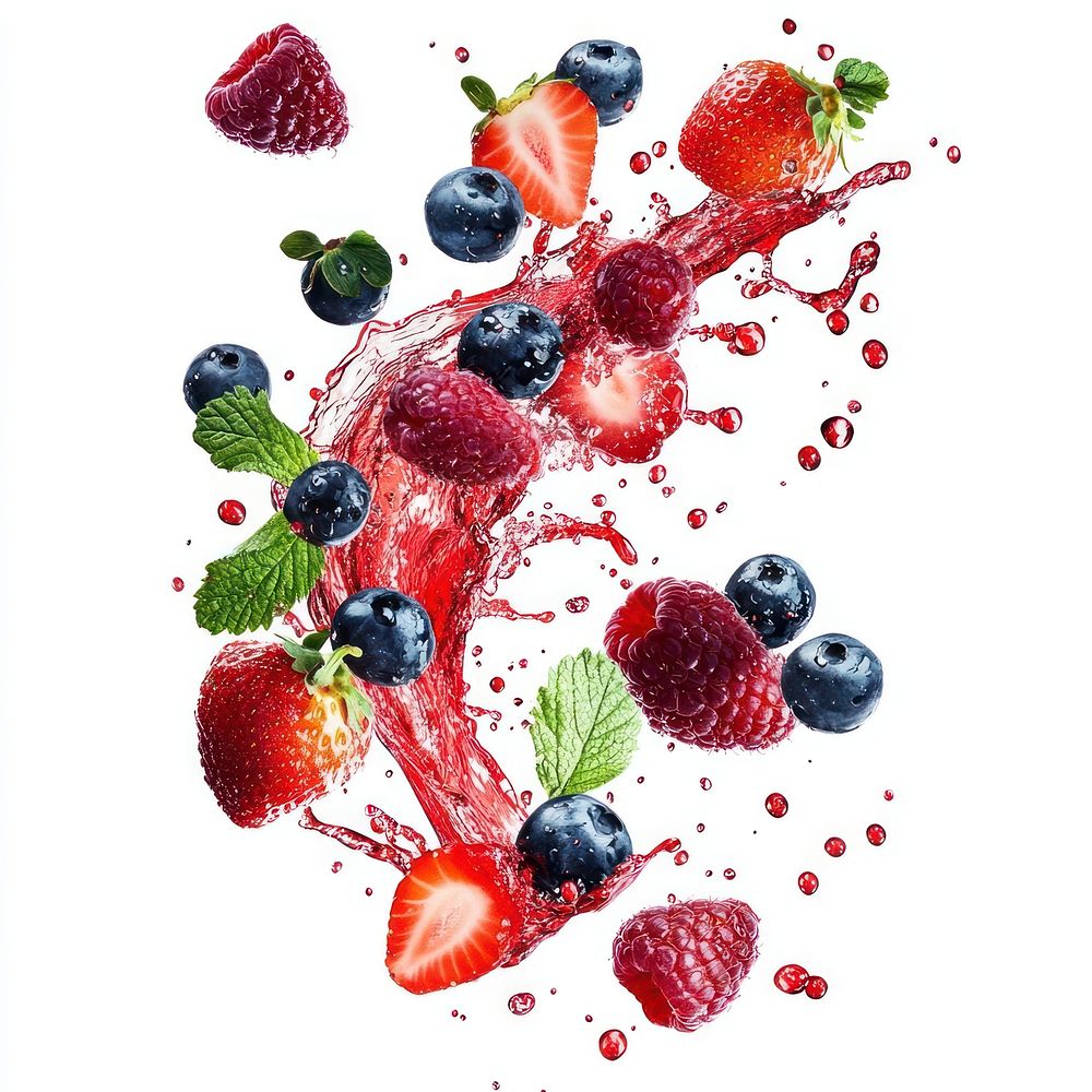 Fresh berries splash art | Free Photo - rawpixel