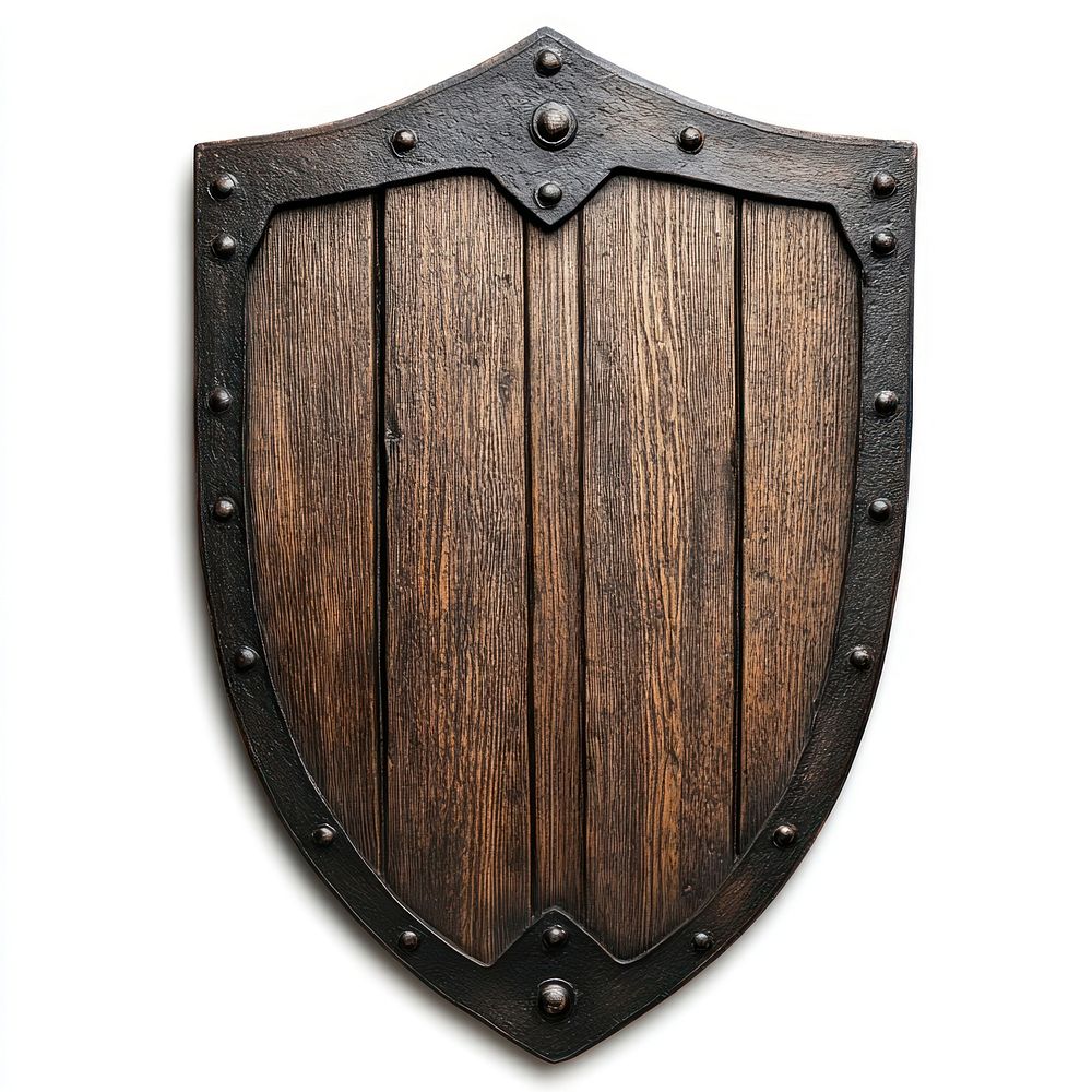 Rustic medieval wooden shield decor | Free Photo - rawpixel