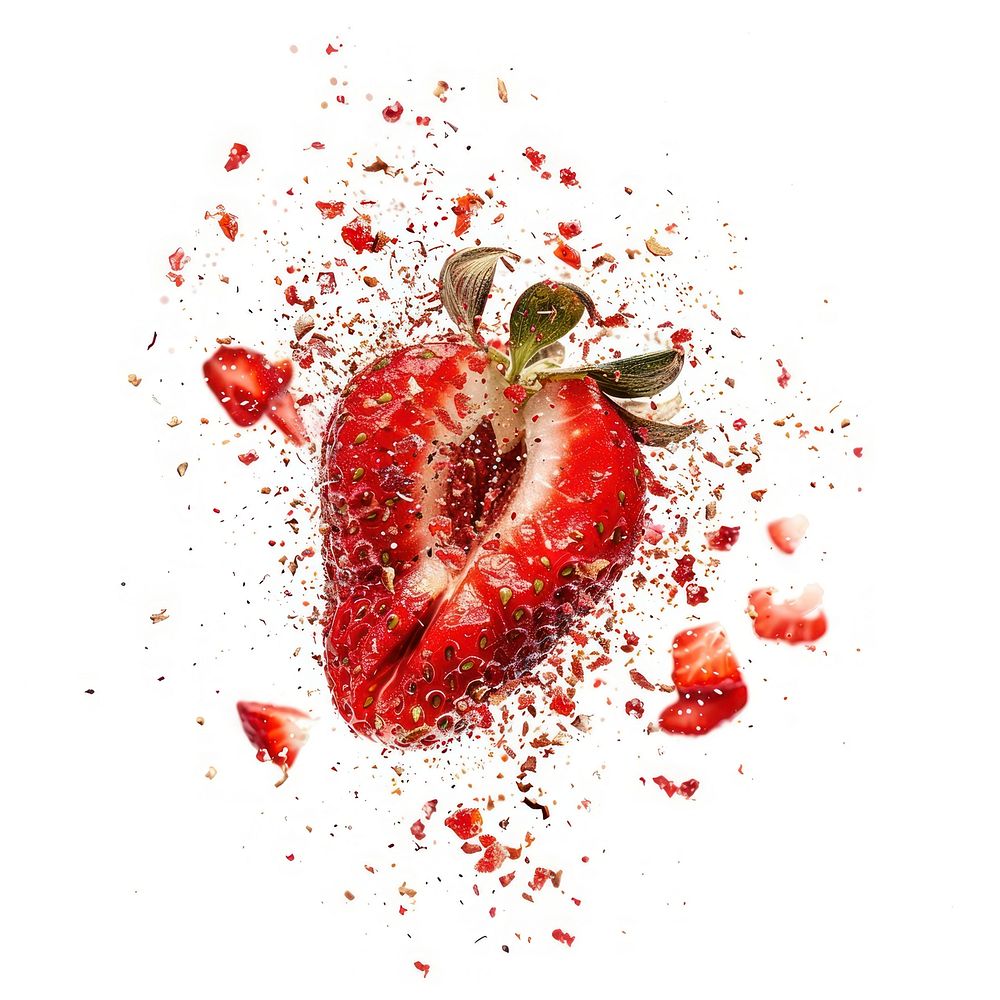 Exploding one dried strawberry food | Free Photo - rawpixel