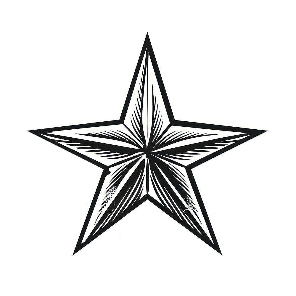 Detailed black star illustration | Free Photo Illustration - rawpixel