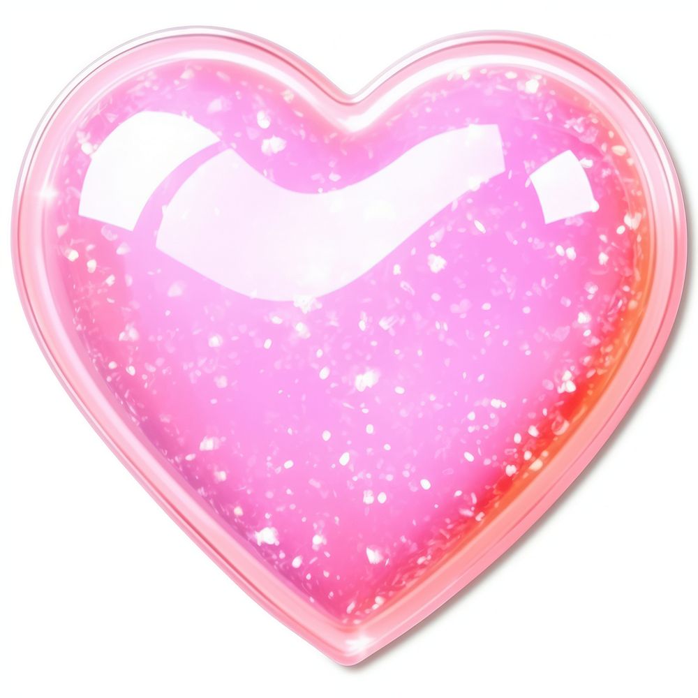 Glossy pink heart glitter | Free Photo - rawpixel