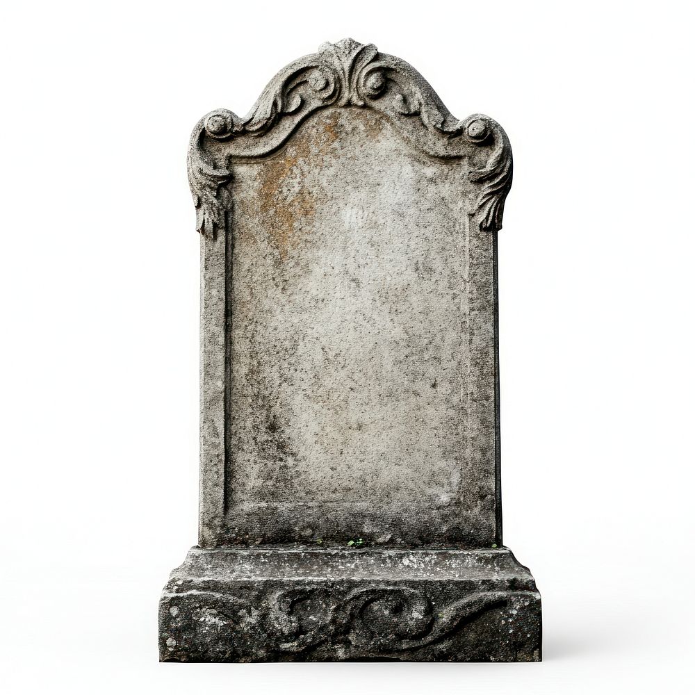Vintage stone gravestone with carvings | Free Photo - rawpixel