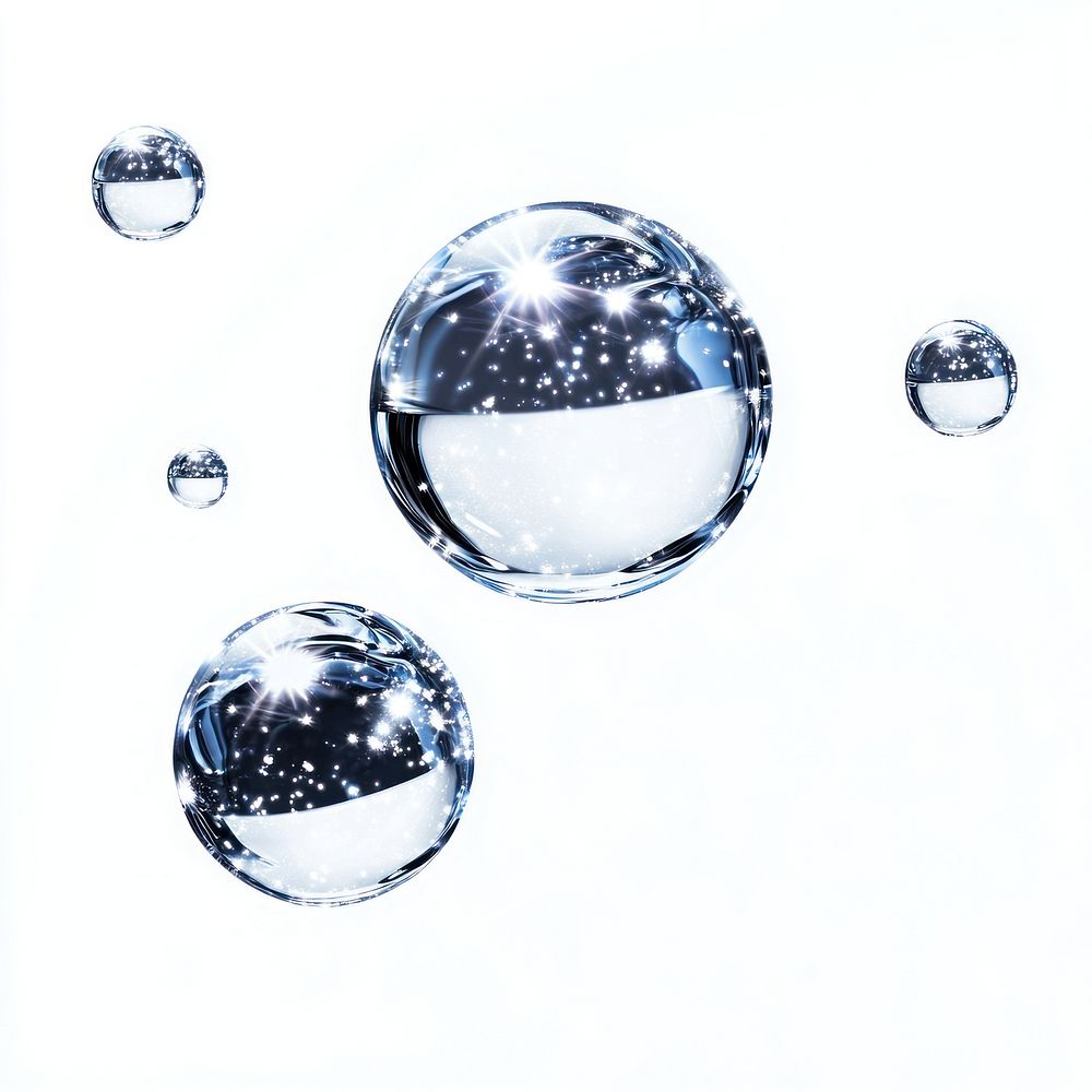 Floating 3 sparkles background bubbles | Free Photo - rawpixel