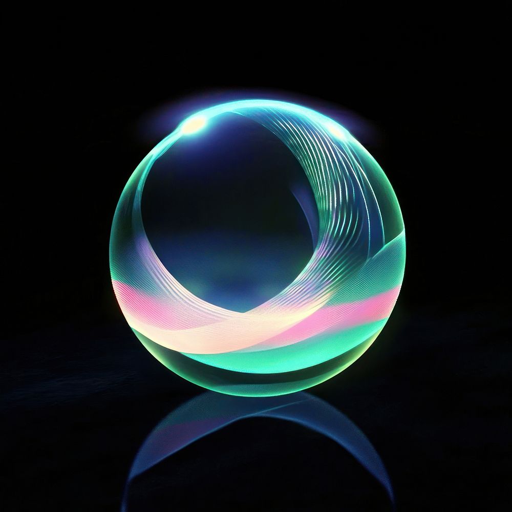 Sphere neon glow illustration. | Free Photo Illustration - rawpixel