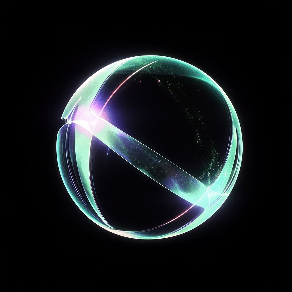 Sphere neon illustration photography. | Free Photo Illustration - rawpixel