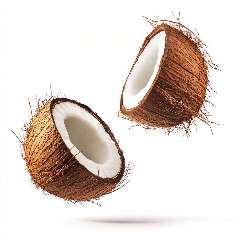 Flying coconuts fruit food photography. | Free Photo - rawpixel