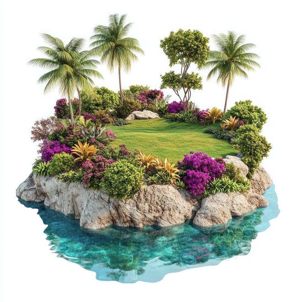 Real floating island trees landscape | Free Photo - rawpixel