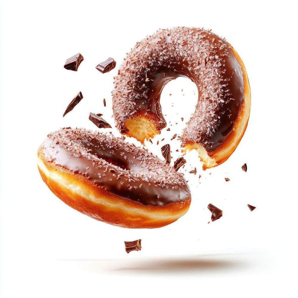 Exploding chocolate donut confectionery sweets | Free Photo - rawpixel