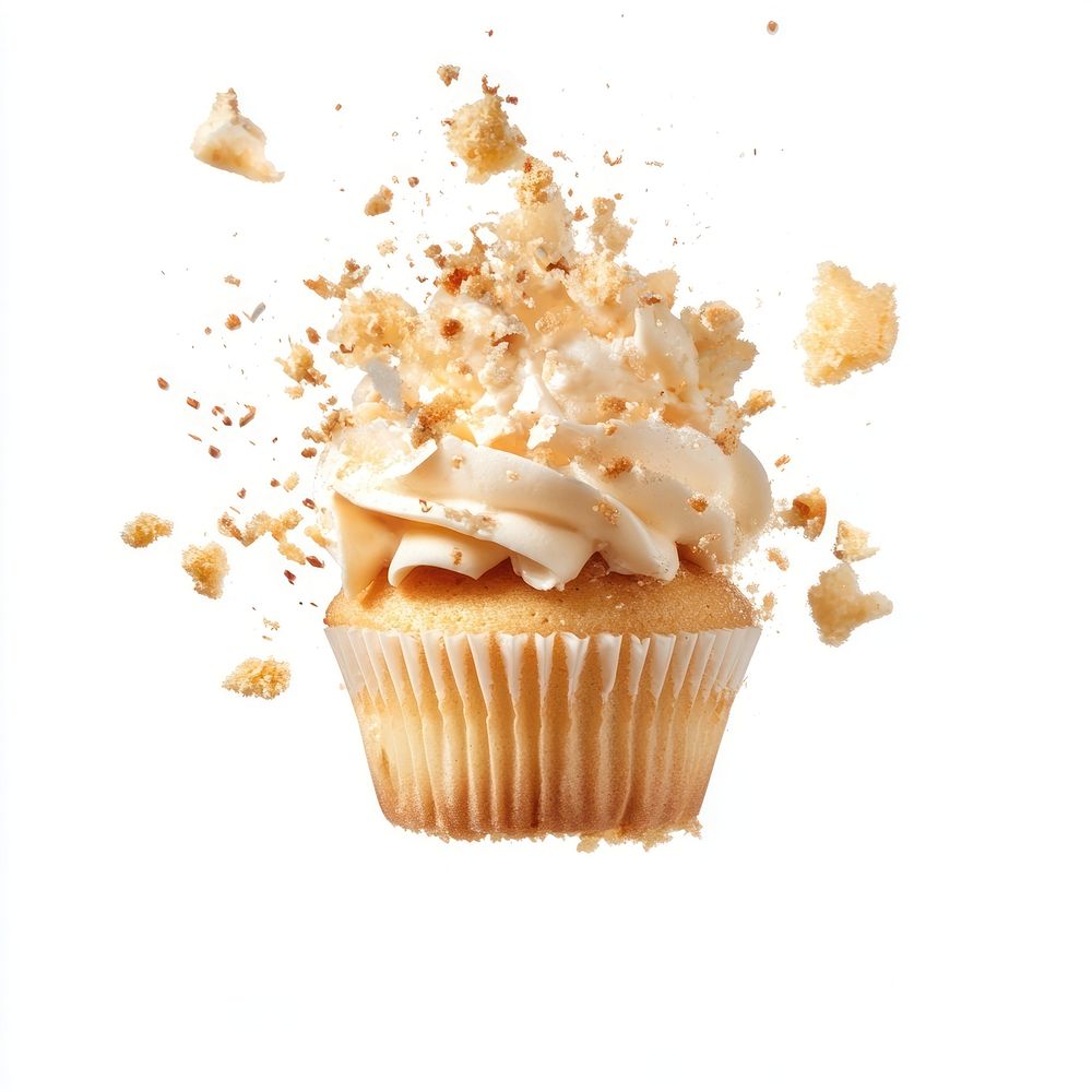 Exploding cupcake background dessert white. | Free Photo - rawpixel