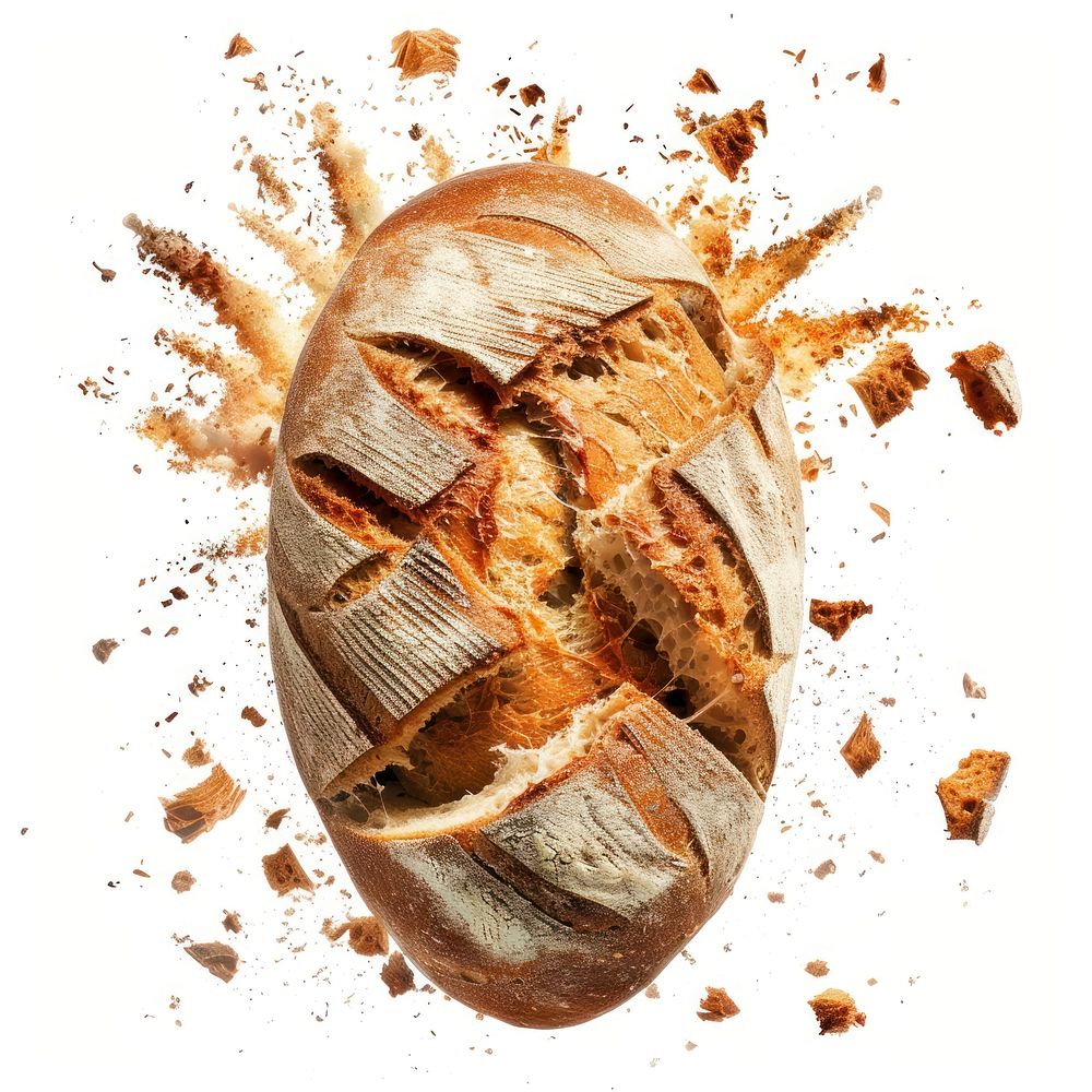 Exploding bread food explosion photography. | Free Photo - rawpixel