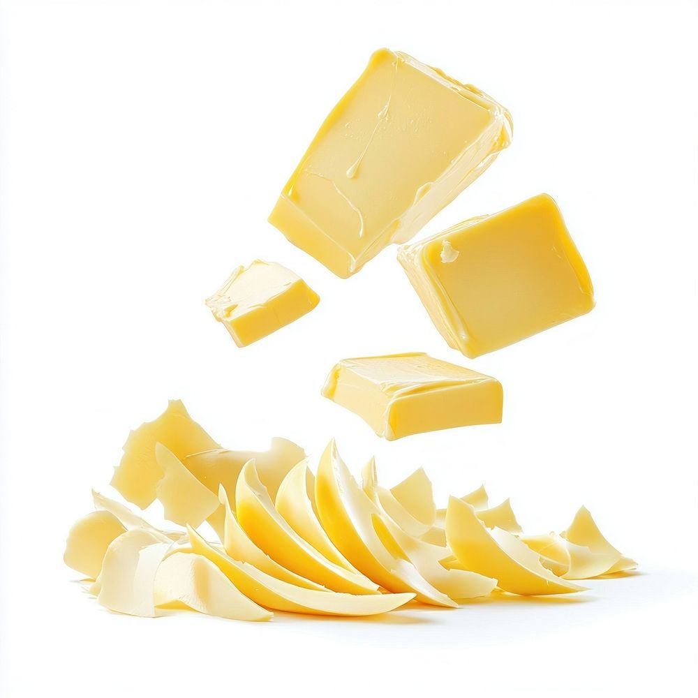 Exploding butter slices floating food | Free Photo - rawpixel