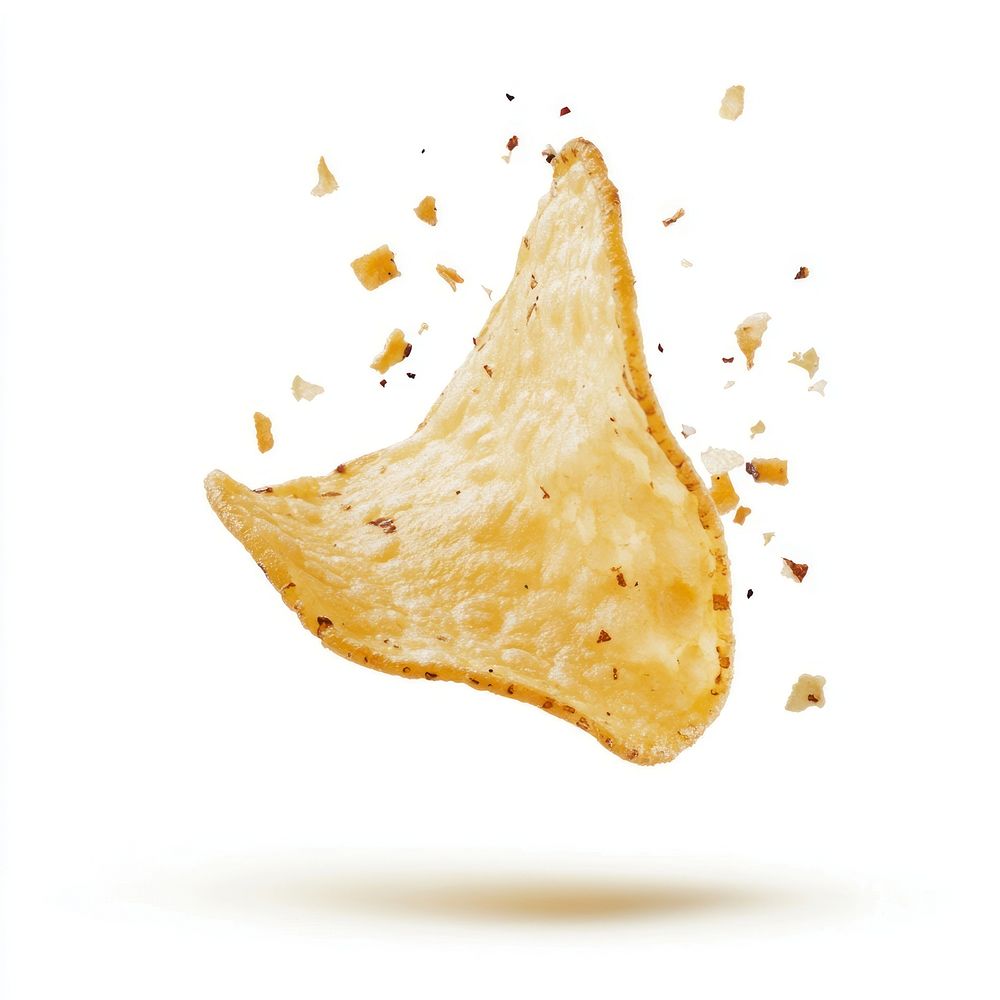 Exploding one potato chip floating | Free Photo - rawpixel
