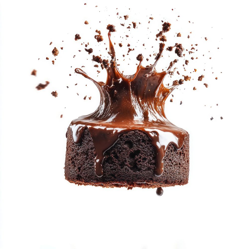 Exploding lava cake chocolate dessert | Free Photo - rawpixel