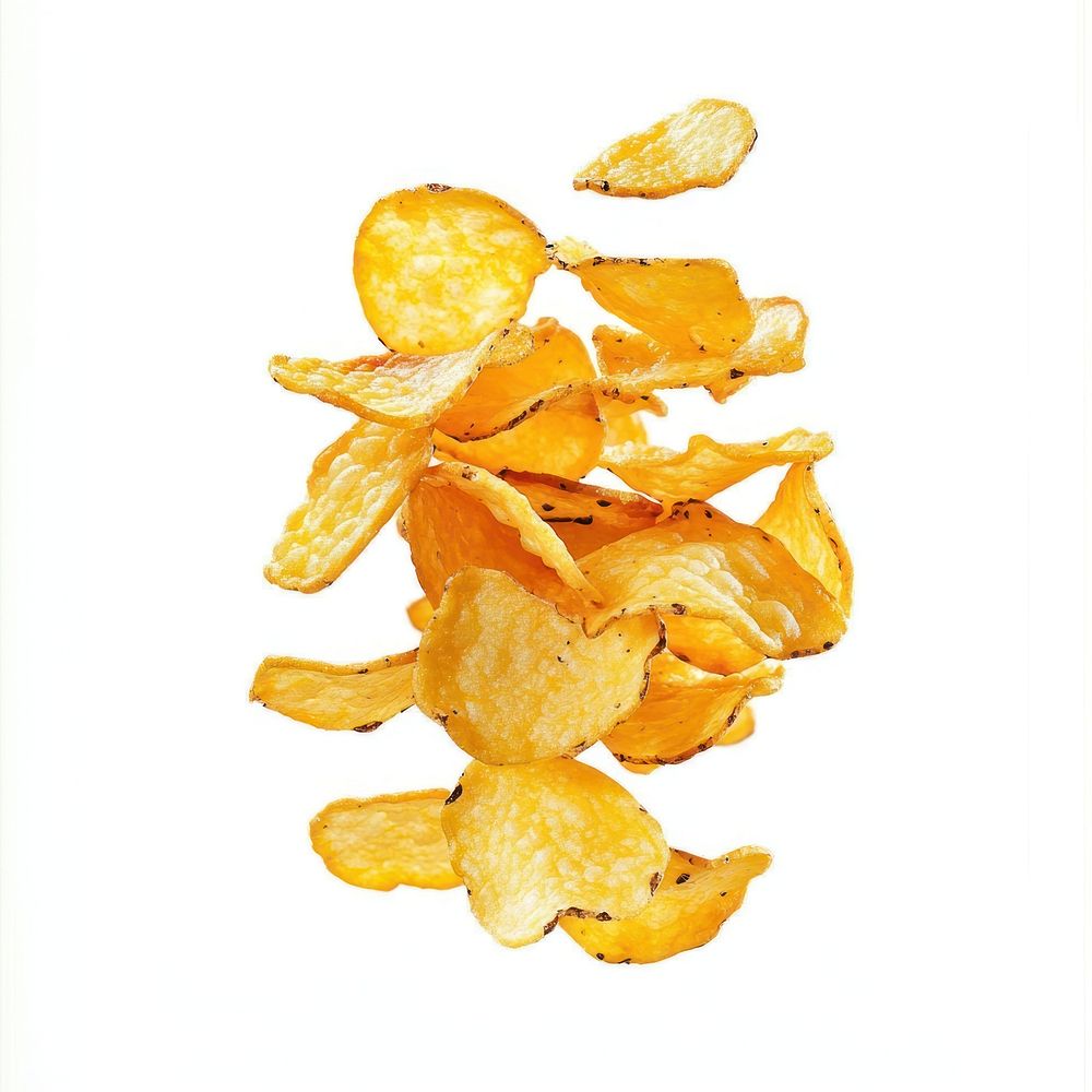Exploding potato chips floating snack | Free Photo - rawpixel