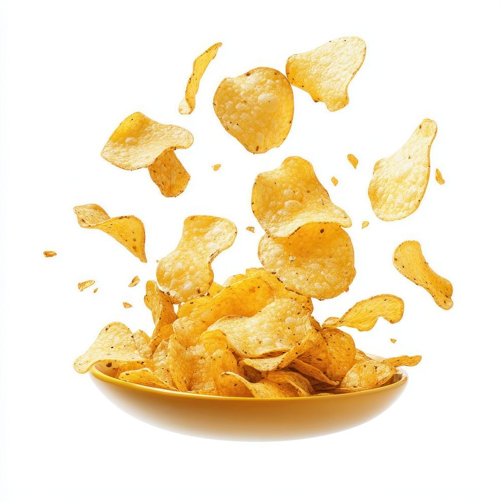 Exploding potato chips snack food | Free Photo - rawpixel