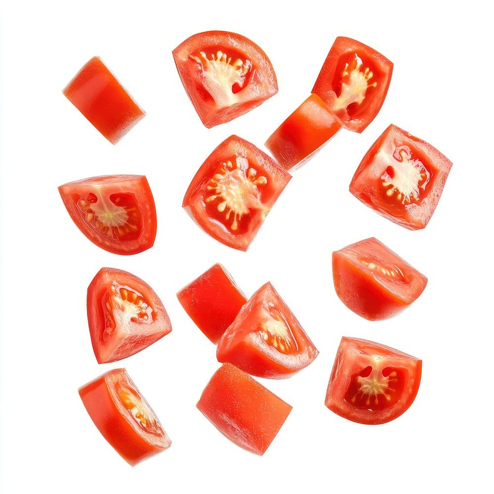Exploding real tomato pieces tomatoes | Free Photo - rawpixel