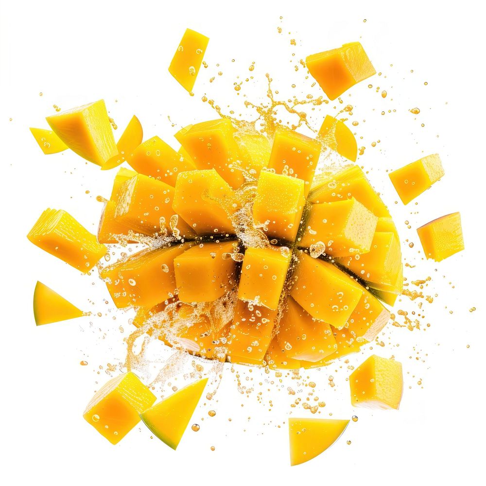 Exploding real cutted mango fruit | Free Photo - rawpixel