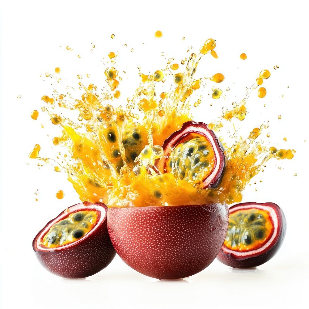 Exploding real passion fruit juice | Free Photo - rawpixel