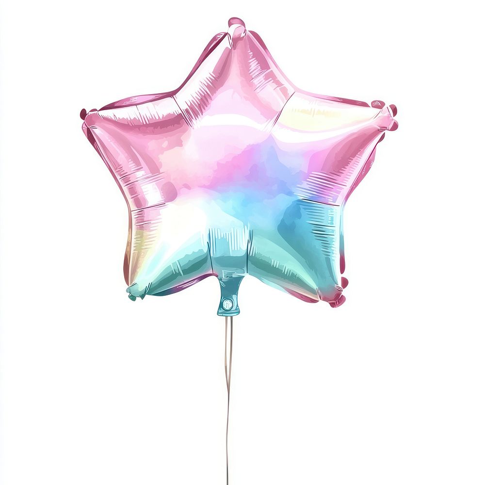 Simple star shape balloon illustration | Free Photo Illustration - rawpixel