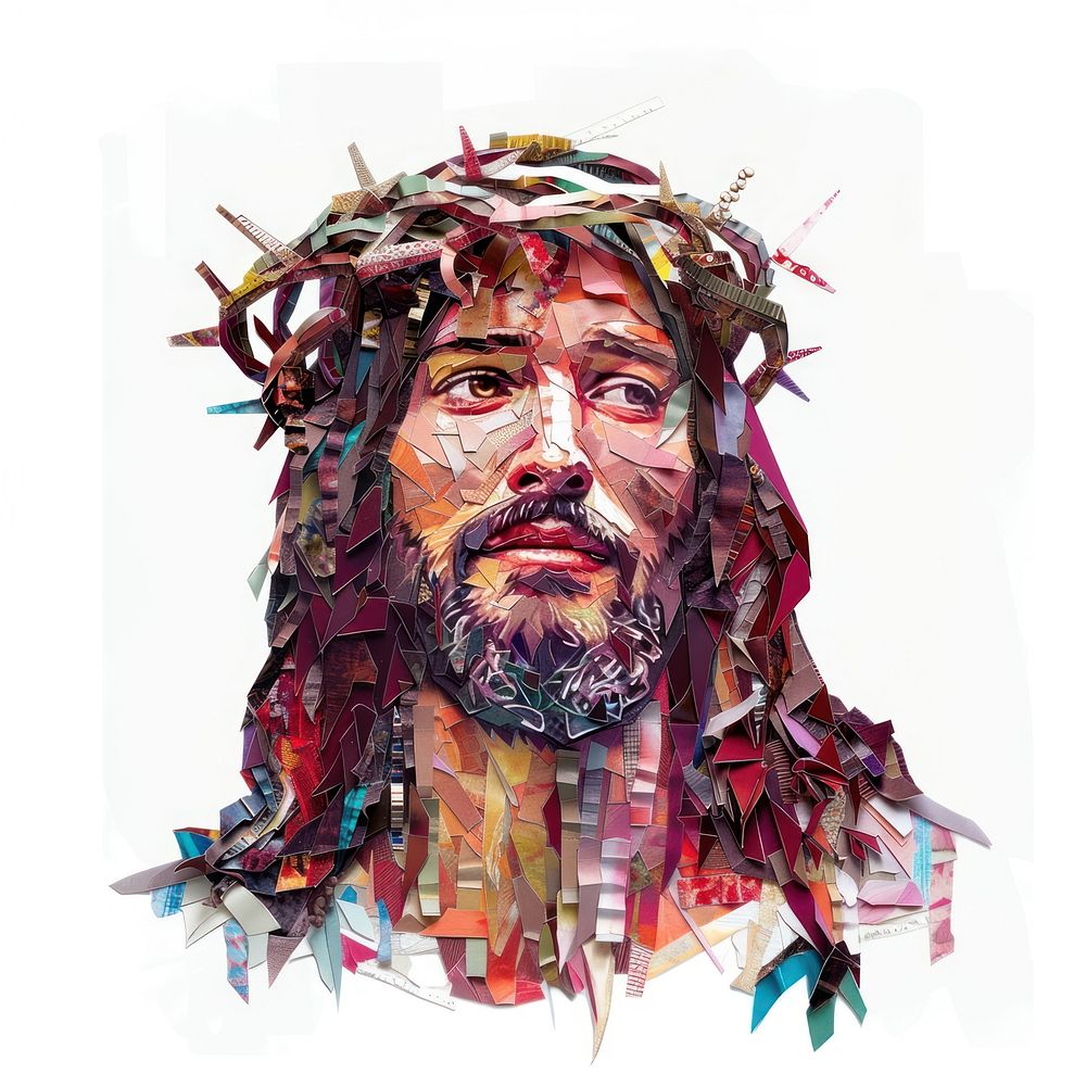 Jesus Christ paper Collage collage | Free Photo Illustration - rawpixel