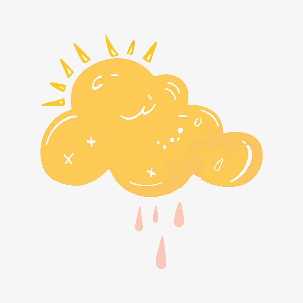 Raining cloud illustration | Free Photo Illustration - rawpixel