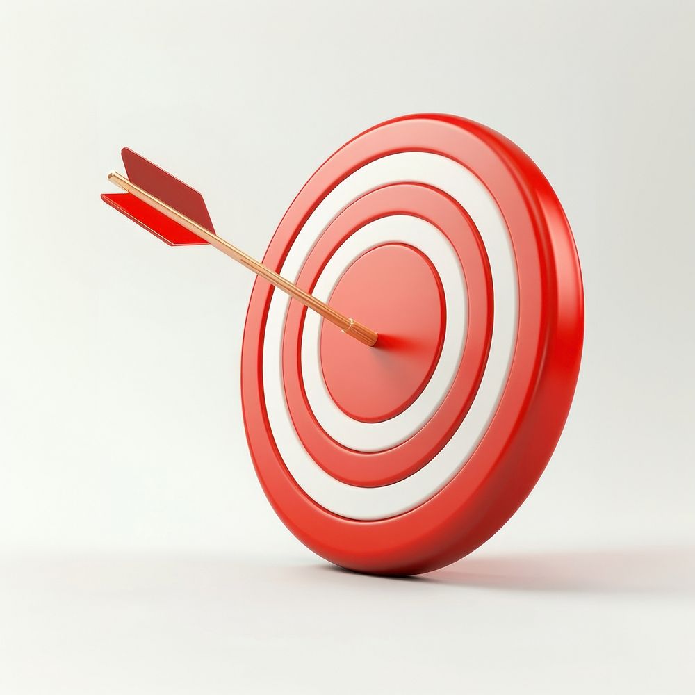 Arrow hitting red bullseye target | Free Photo Illustration - rawpixel