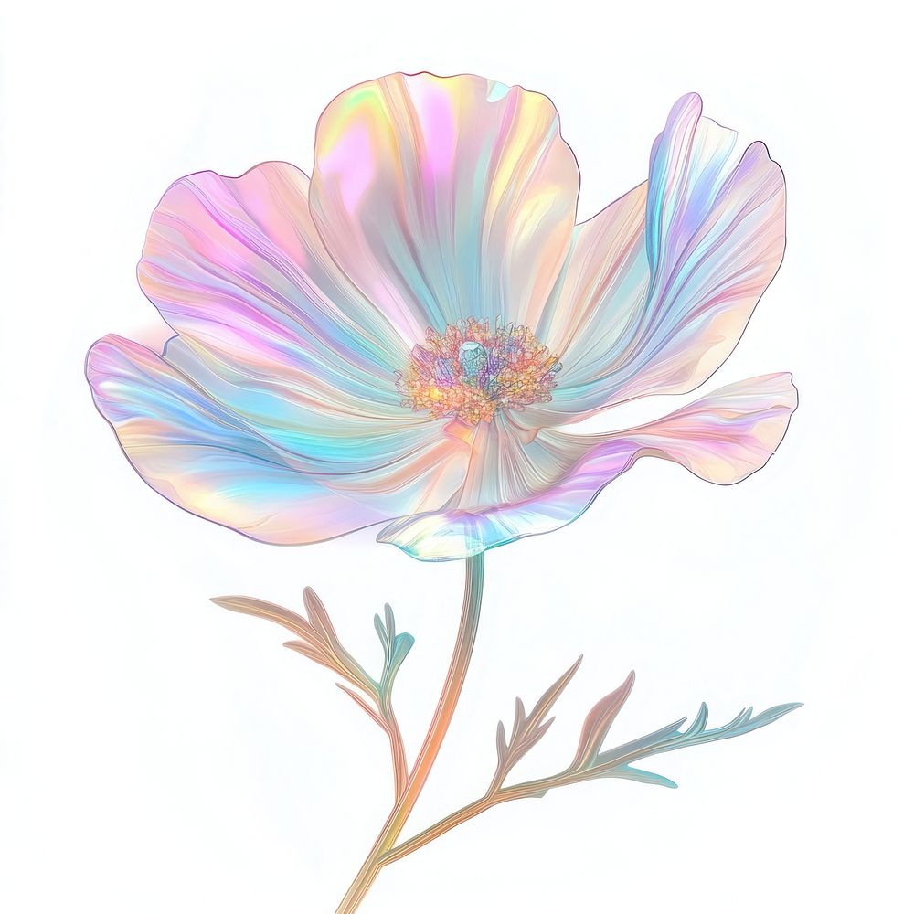 Cosmos flower art illustration. | Free Photo Illustration - rawpixel