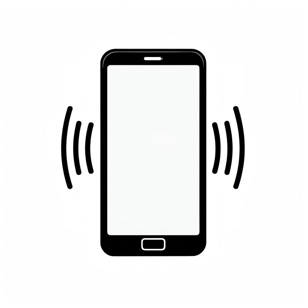 Vibrating smartphone icon illustration | Free Photo Illustration - rawpixel