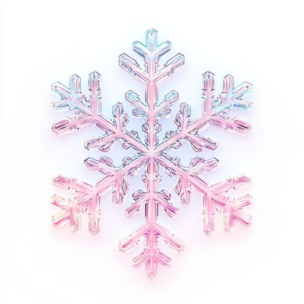 Shimmering snowflake illustration crystal decoration. | Free Photo ...