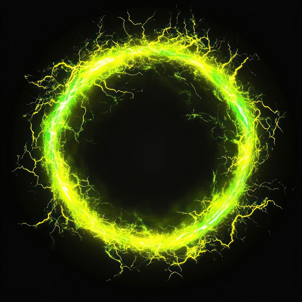 Vibrant yellow electric ring glowing | Free Photo - rawpixel